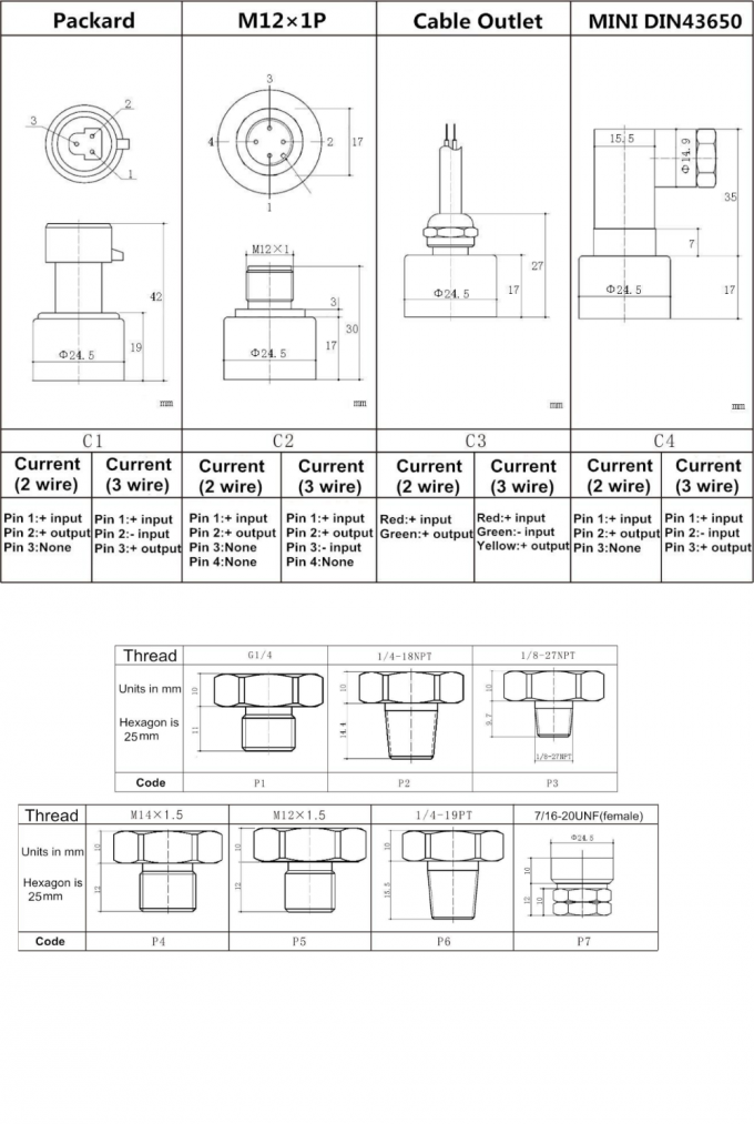 Sensor Tekanan Bawah Air Arduino Digital I2C 4-20mA